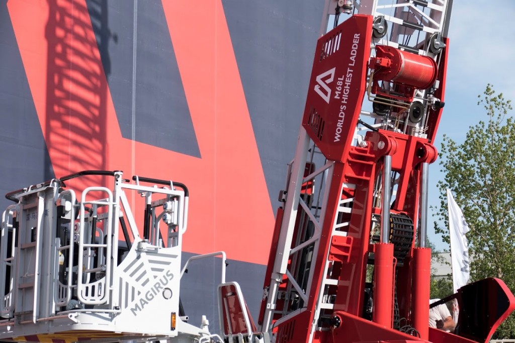 M68L, the highest firefighters ladder in the world by Magirus