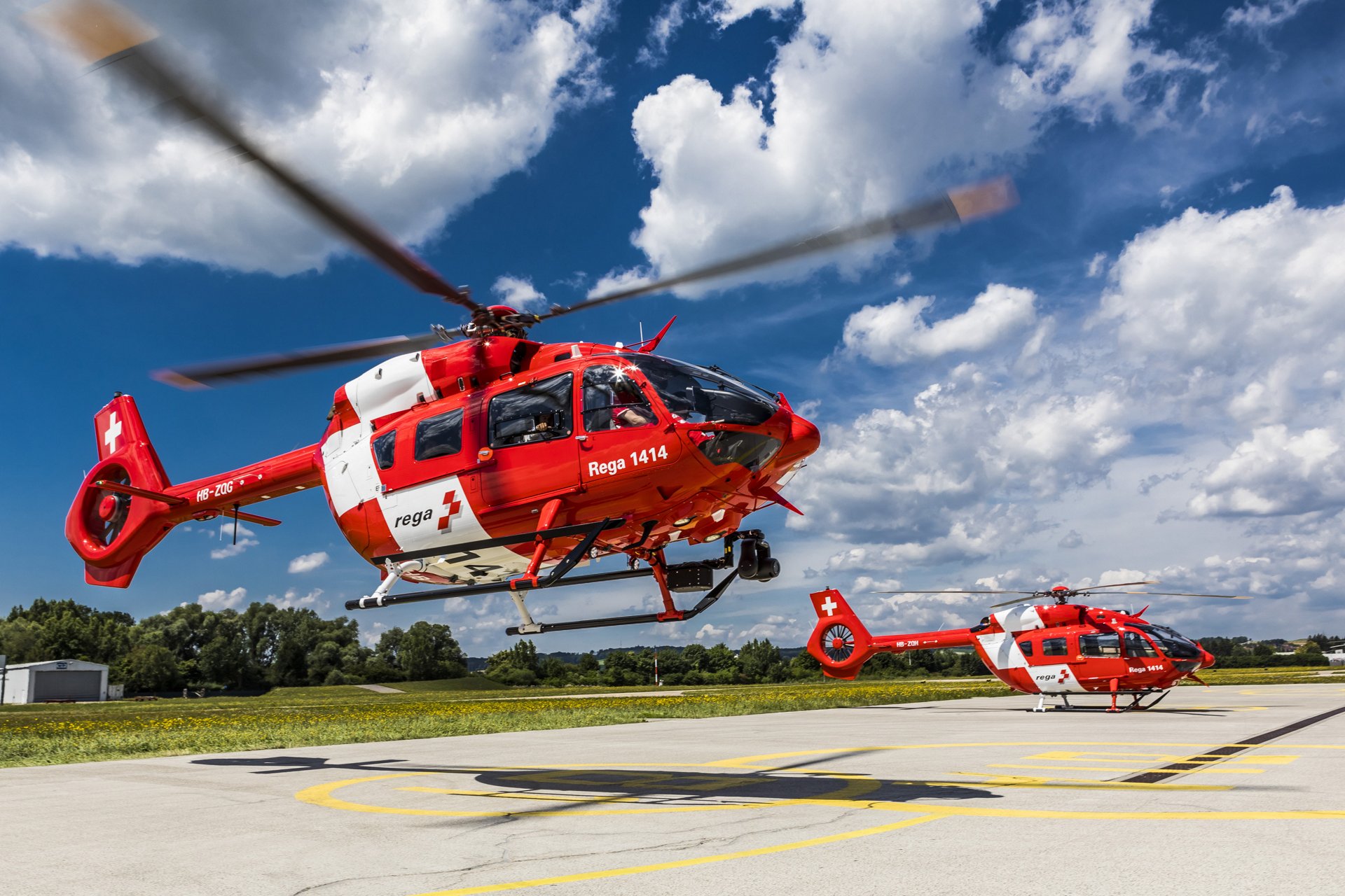 Airbus Helicopters delivers two H145 helicopters to Swiss Air-Rescue Rega